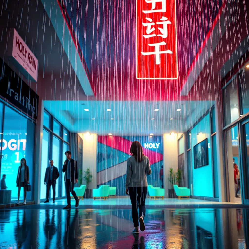 Unexpected Indoor Rain After Cutscene in Holy Rain : LevelUpTalk