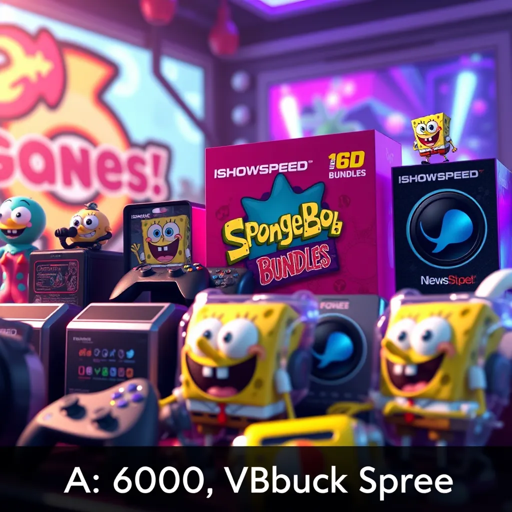 IShowSpeed and SpongeBob Bundles: A 6000 VBuck Spree : LevelUpTalk