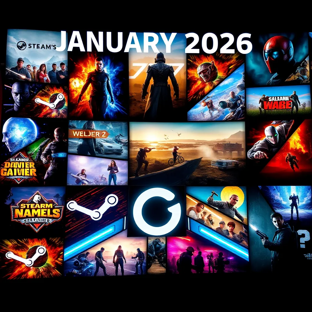 Discover Steam's Best New Game Releases for January 2026 : LevelUpTalk