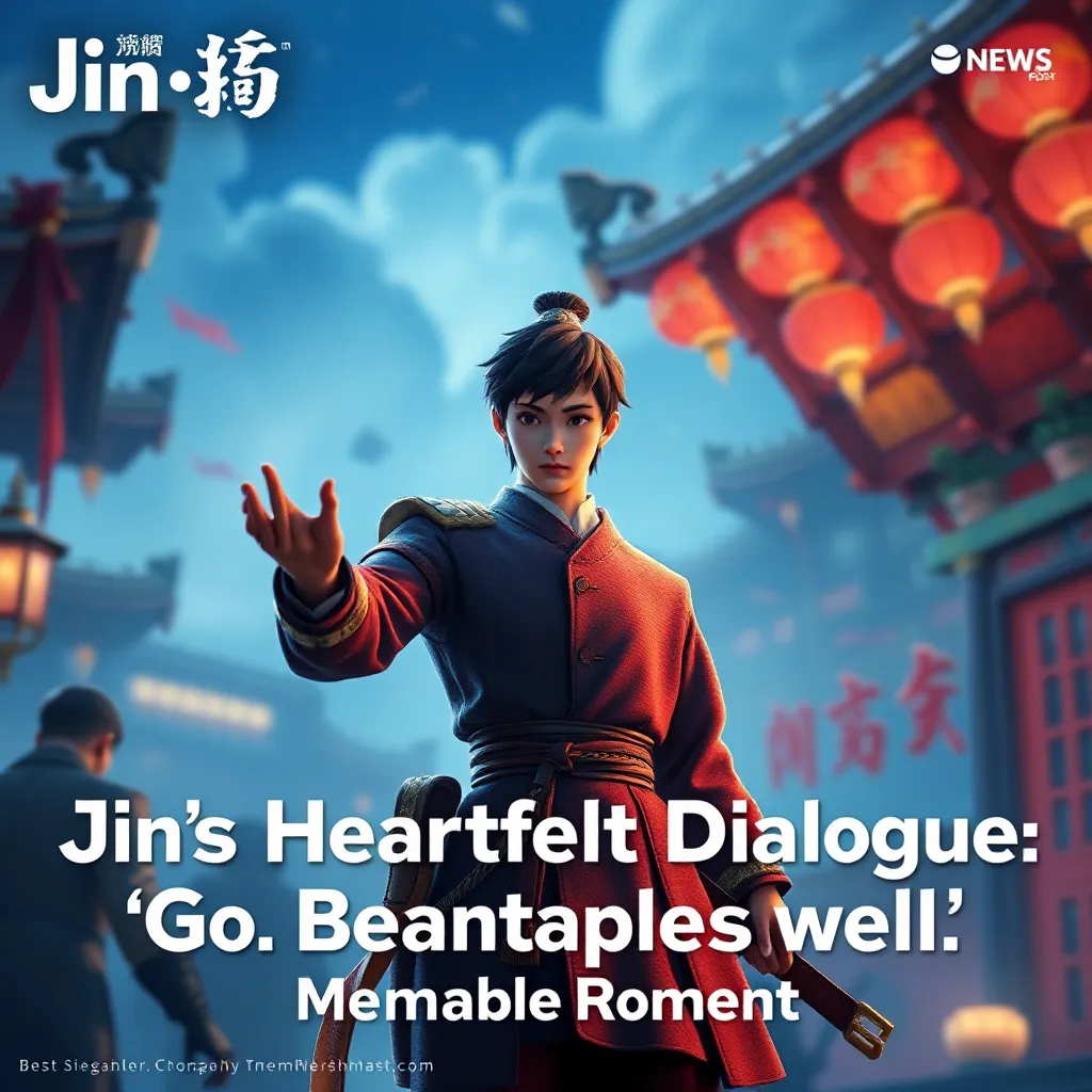 Jin's Heartfelt Dialogue: A Memorable Moment : LevelUpTalk