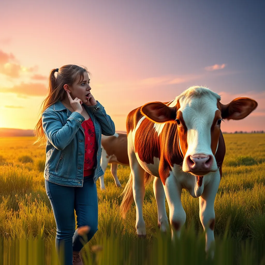 Julia Suffers Unexpected Incident with a Cow : LevelUpTalk