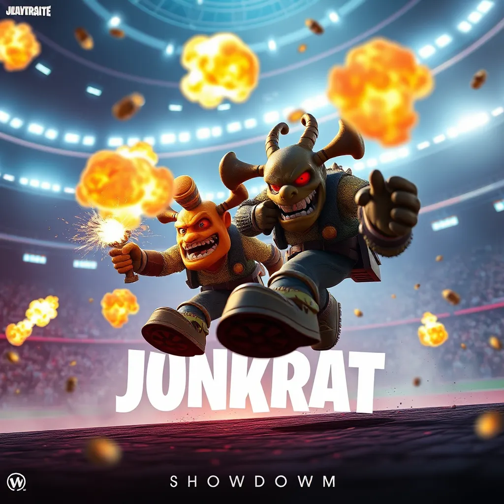 Junkrat Showdown: Bombs Flying in Stadium Madness! : LevelUpTalk
