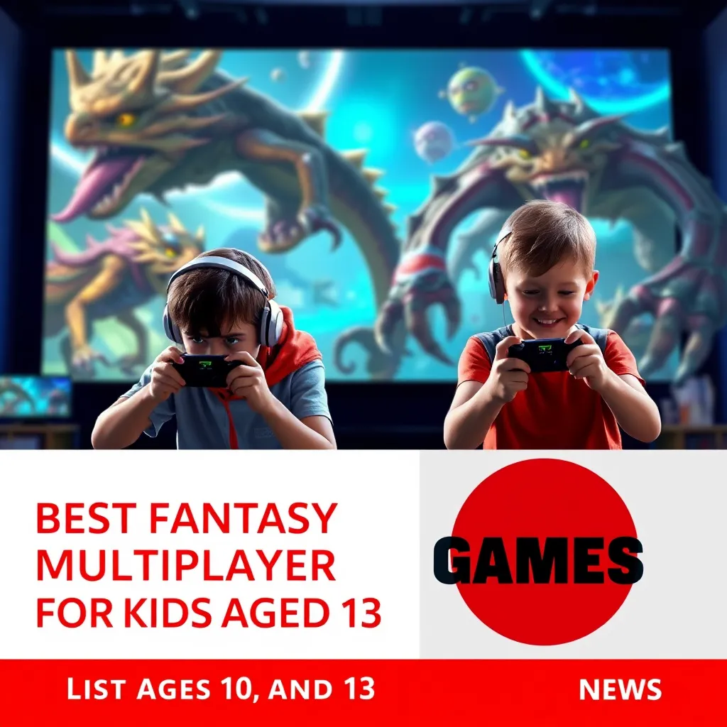 Best Fantasy Action Multiplayer Games for Kids Ages 10 and 13 : LevelUpTalk