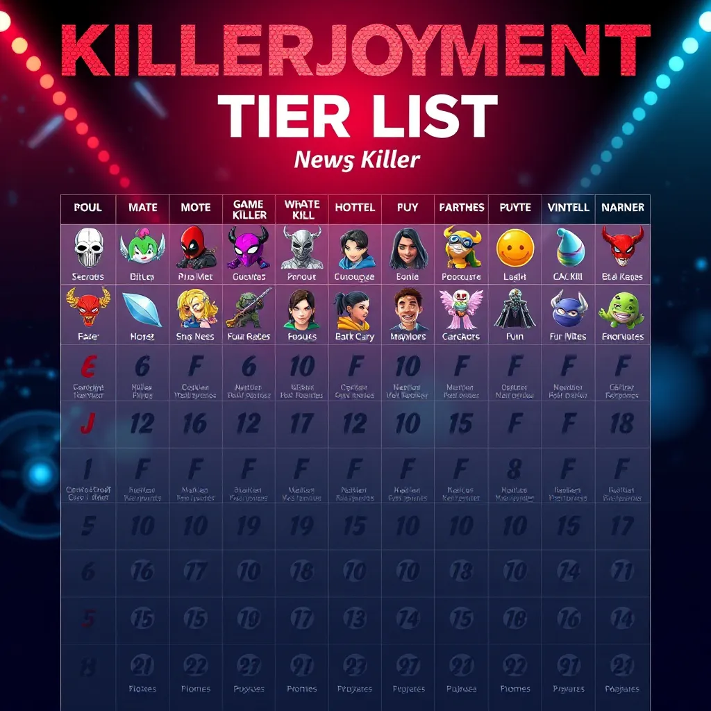 My Enjoyment Tier List for Playing Each Killer : LevelUpTalk