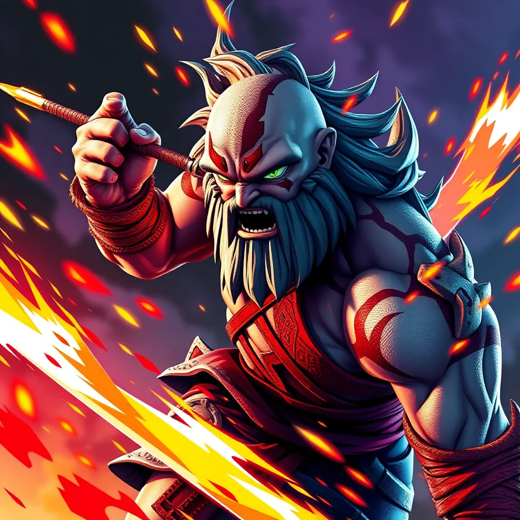 Kratos Reimagined: A Unique DBZ Style Artwork : LevelUpTalk