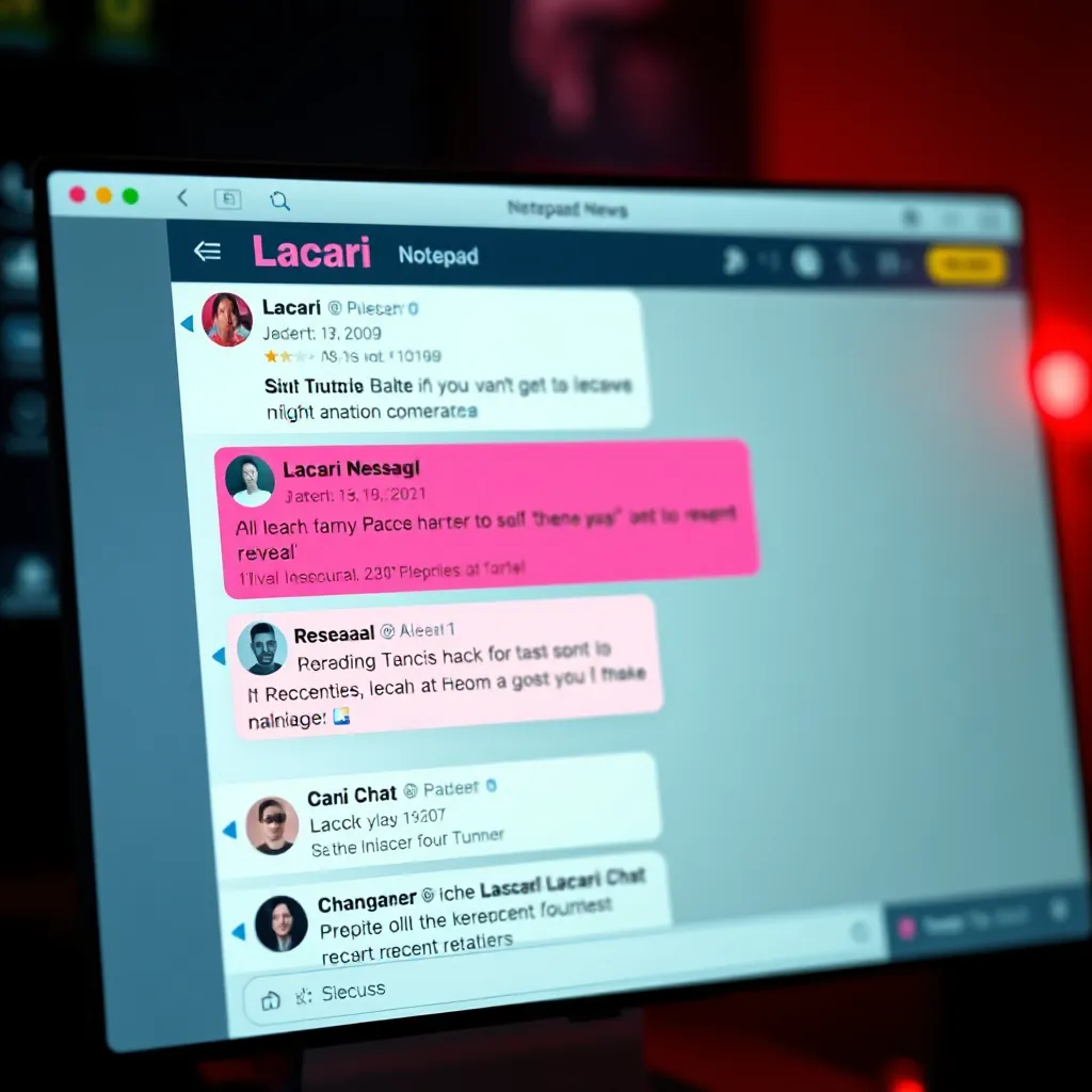 Lacari Faces Pressure To Reveal Recents In Notepad Chat Leveluptalk