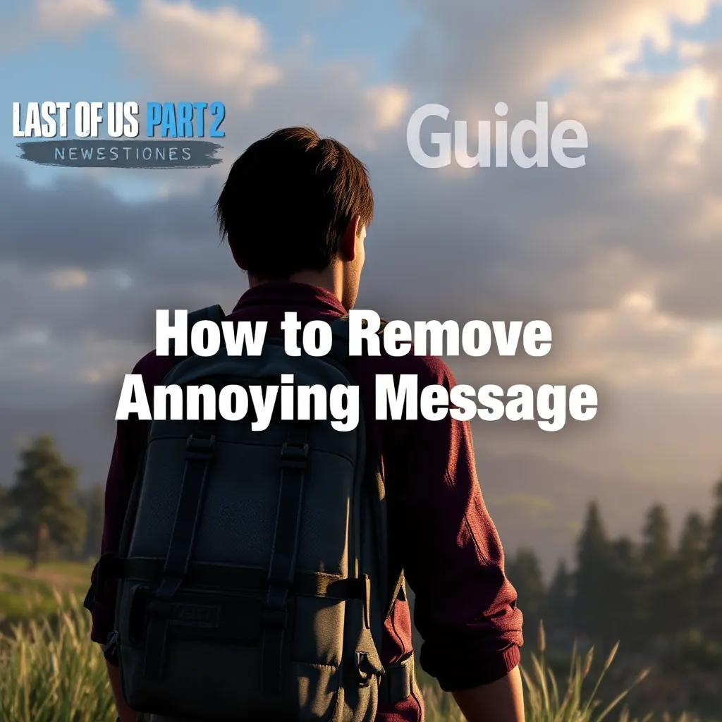 How to Remove Annoying Message in Last of Us Part 2 : LevelUpTalk