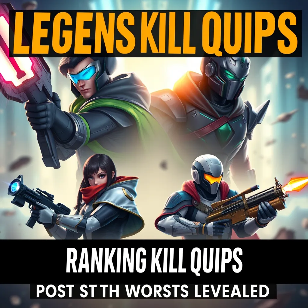 Ranking Kill Quips: The Best and Worst Legends Revealed : LevelUpTalk