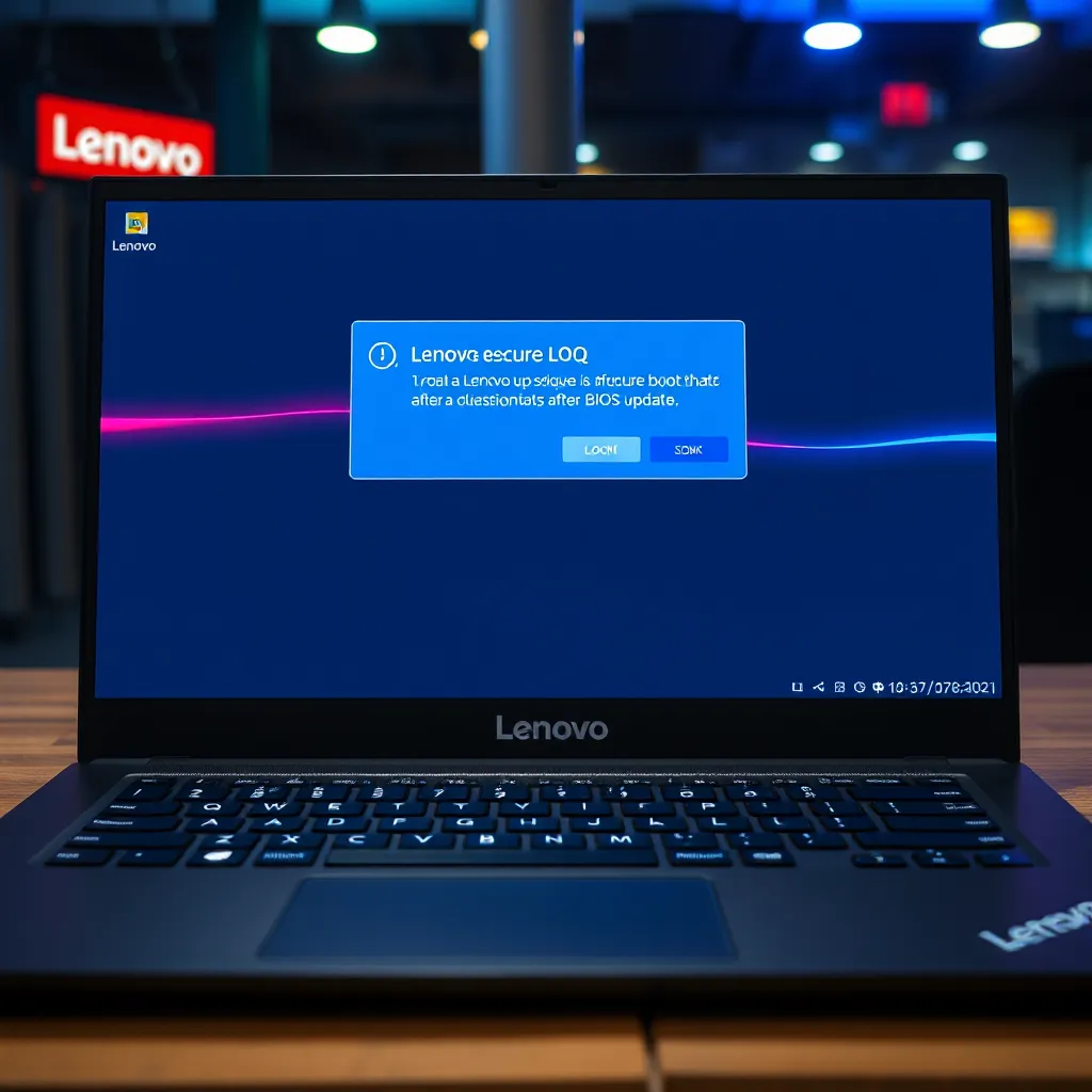Troubleshooting Lenovo LOQ: Secure Boot Issues After BIOS Update ...