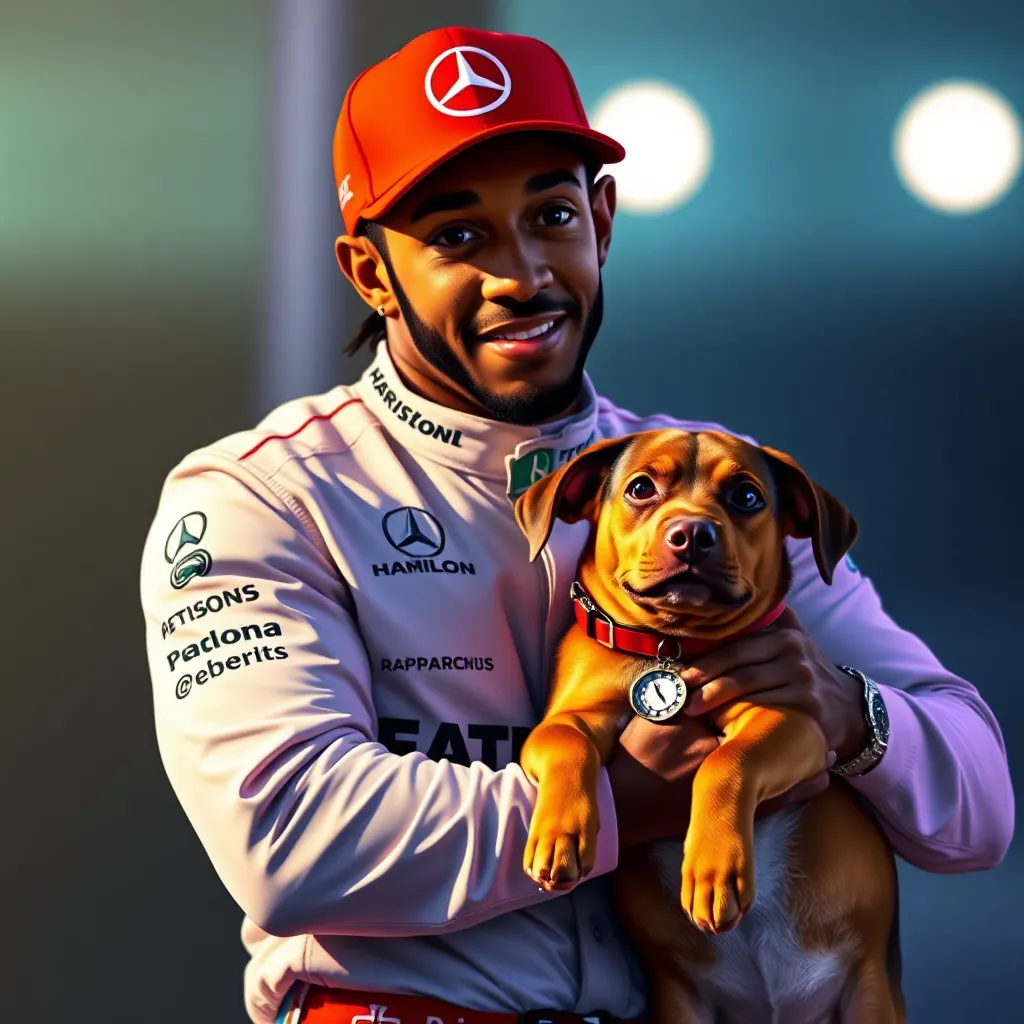 Lewis Hamilton's Beloved Dog Roscoe Sadly Passes Away : LevelUpTalk