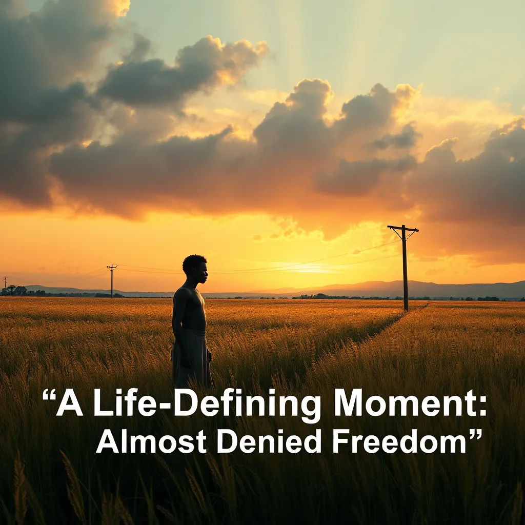 A Life-Defining Moment: Almost Denied Freedom : LevelUpTalk