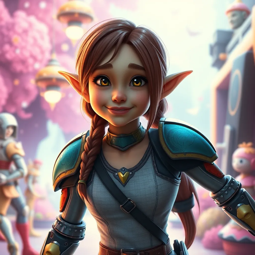 Explore Lira: The Cute Elf Girl with Mechanical Arms : LevelUpTalk