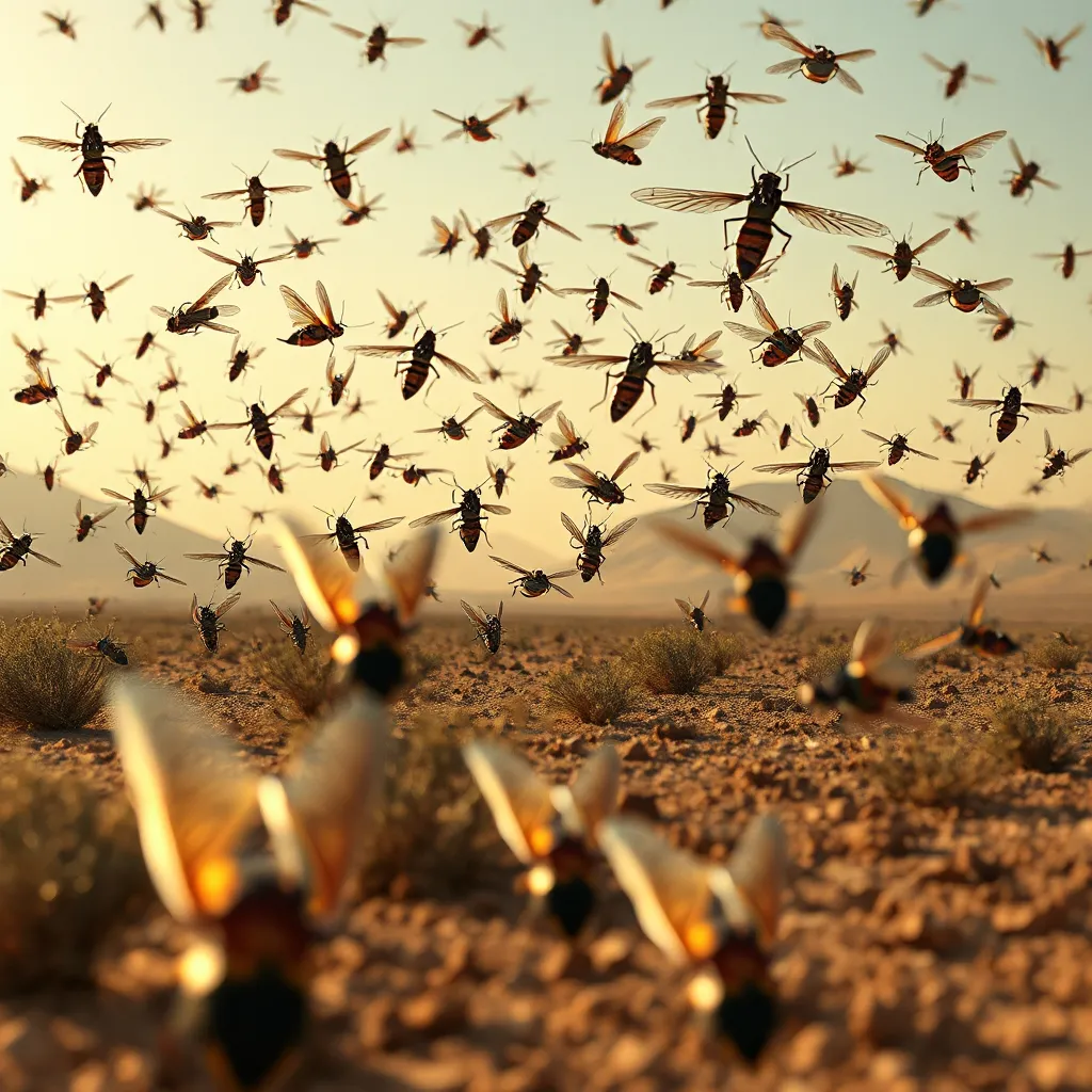 Desert Vision: Locust Swarms Impacting Ecosystems : LevelUpTalk