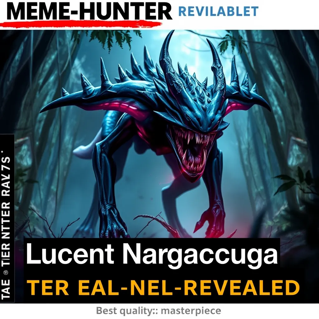 Meme Hunter Tier Ranking Day 72: Lucent Nargacuga Revealed : LevelUpTalk