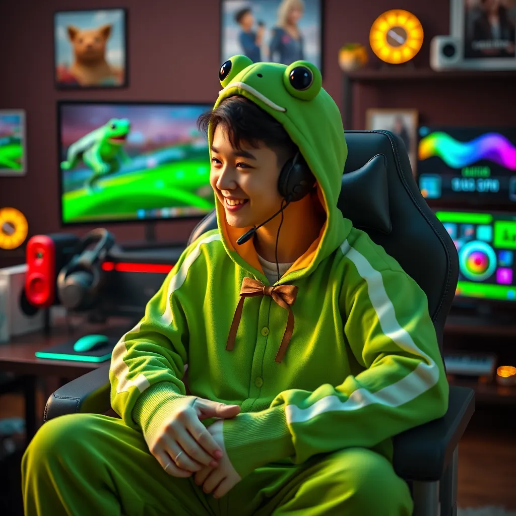 Get Cozy with the Lucio Frog Onesie Pajama Skin : LevelUpTalk