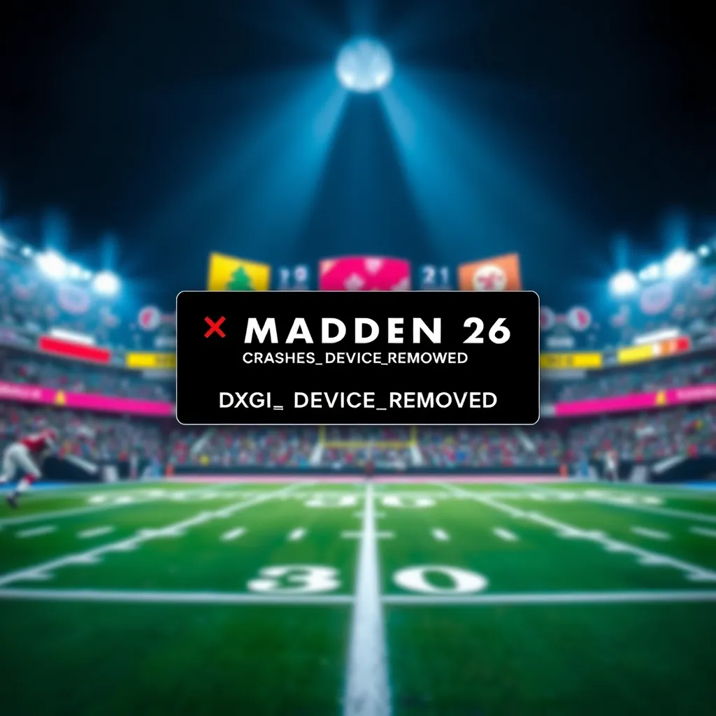 Fixing Madden 26 Crashes: DXGI_ERROR_DEVICE_REMOVED : LevelUpTalk