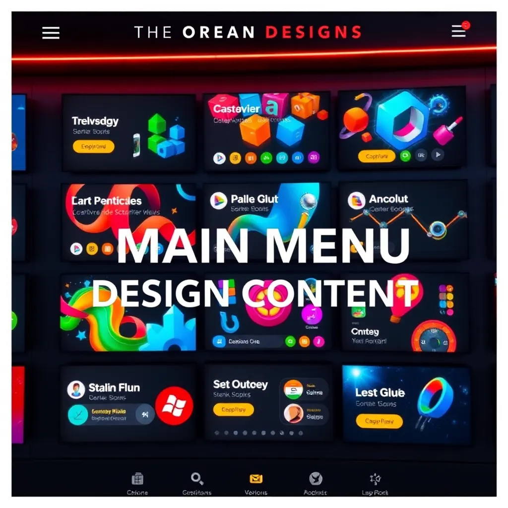 Imagining the Potential Main Menu Design Concept : LevelUpTalk