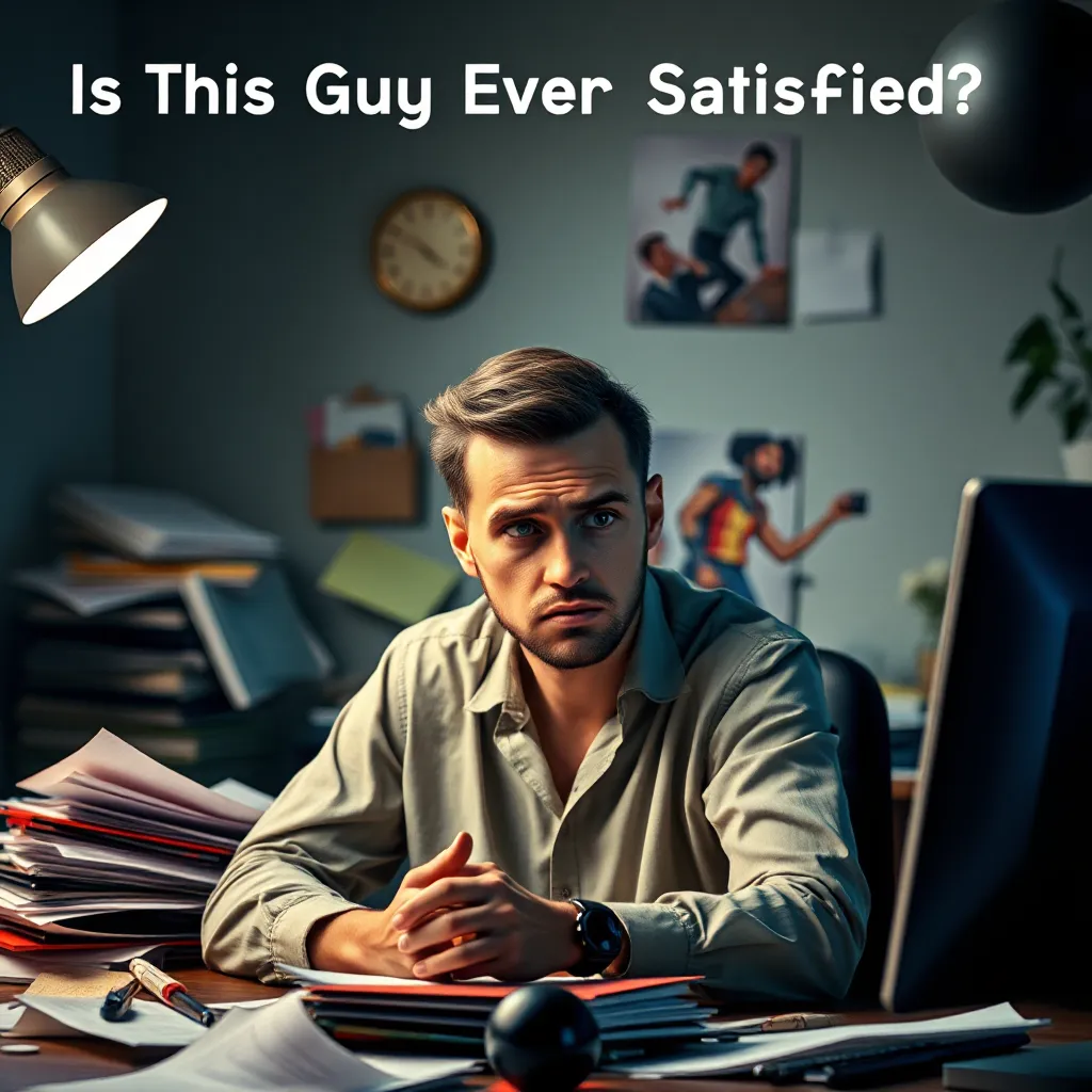 Is This Guy Ever Satisfied? A Close Look : LevelUpTalk