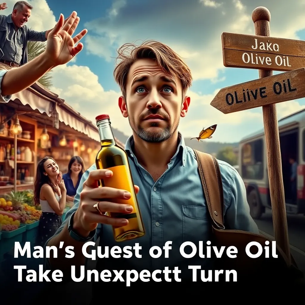 Man's Quest for Olive Oil Takes Unexpected Turn : LevelUpTalk