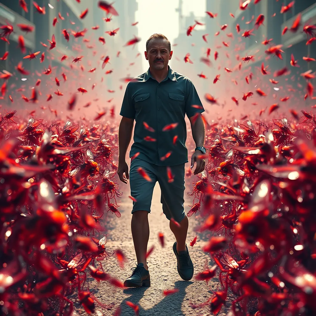 Bizarre Encounter: Man Walks Among Bloodflies Unharmed : LevelUpTalk