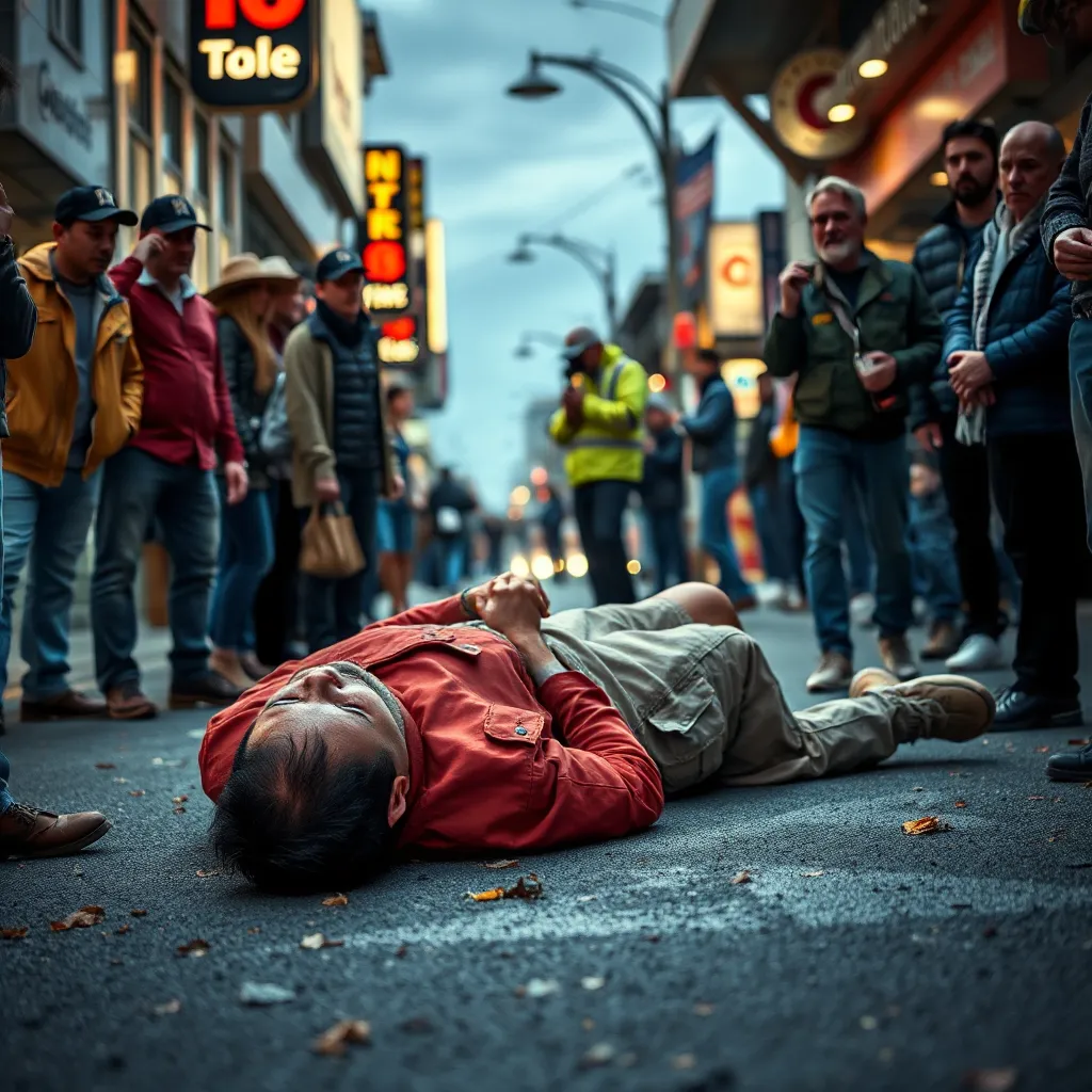 Shocking Moment: Man Falls Over and Dies Unexpectedly : LevelUpTalk