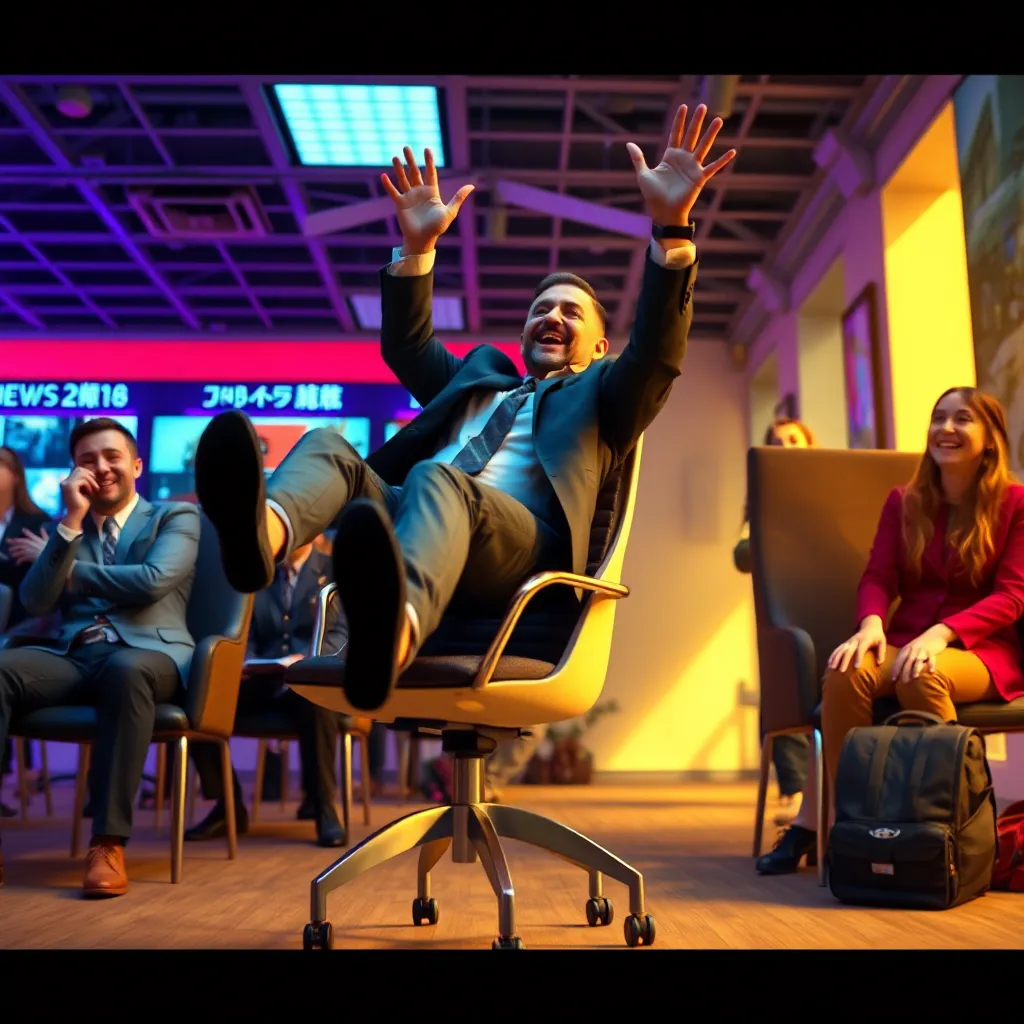 Man Falls Out of Chair, Sparks Unbelievable Reactions : LevelUpTalk