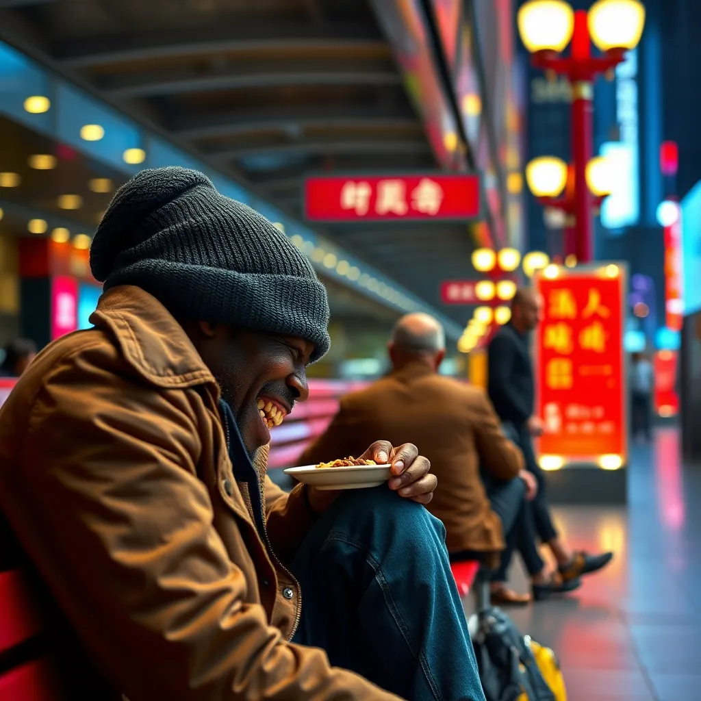 Rakai Laughs at Homeless Man Eating Alone in Public : LevelUpTalk