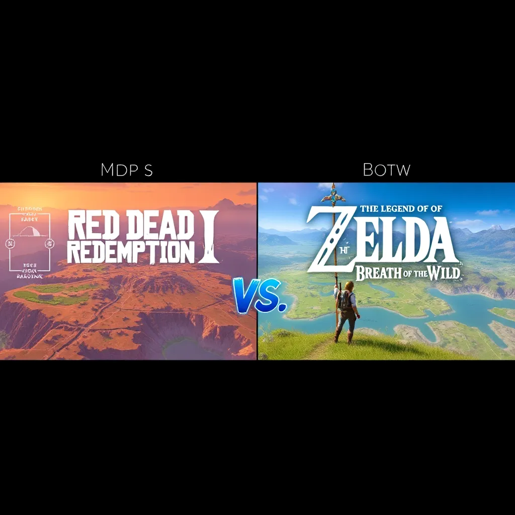 Comparing Map Sizes: RDR1 vs BotW : LevelUpTalk