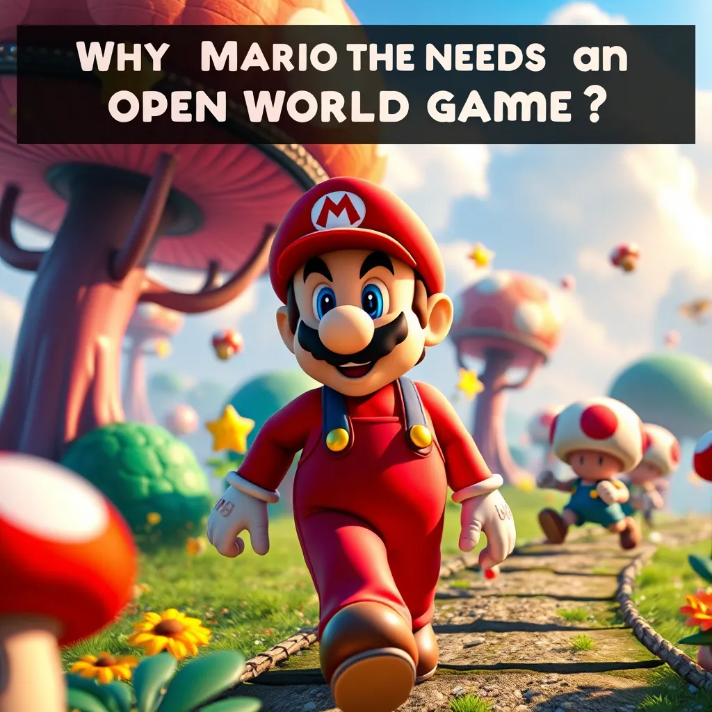 Why Mario Needs an Open World Game in the Mushroom Kingdom : LevelUpTalk