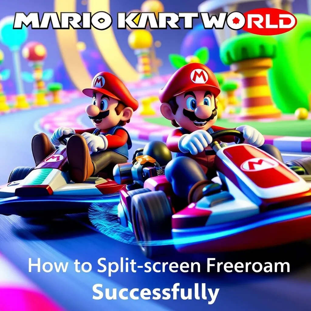 Mario Kart World: How to Split-Screen Freeroam Successfully : LevelUpTalk