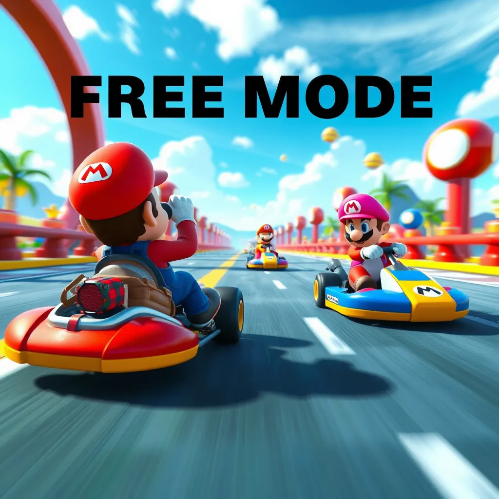 Mario Kart's Free Roam Mode Lacks Split Screen Play : LevelUpTalk