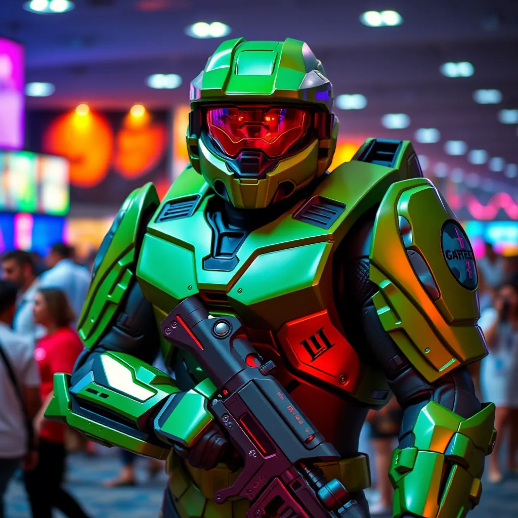 Epic Master Chief Cosplay Captured at LA Comic Con : LevelUpTalk