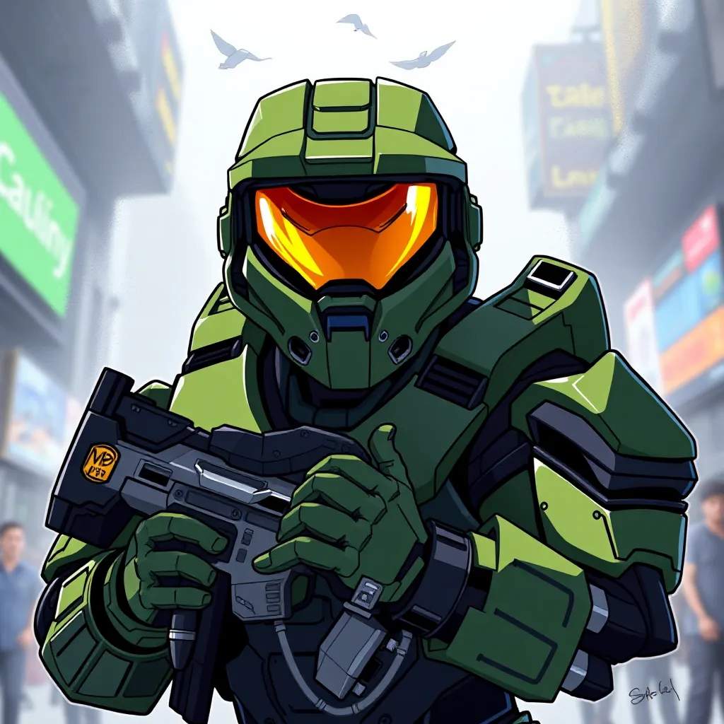 Gangster Vibes: Master Chief Reimagined by Cousin : LevelUpTalk