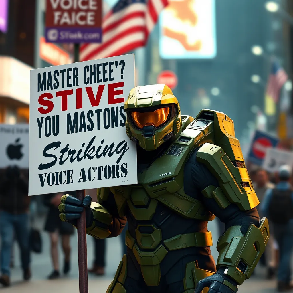 Master Chief Voices Support for Striking Voice Actors : LevelUpTalk