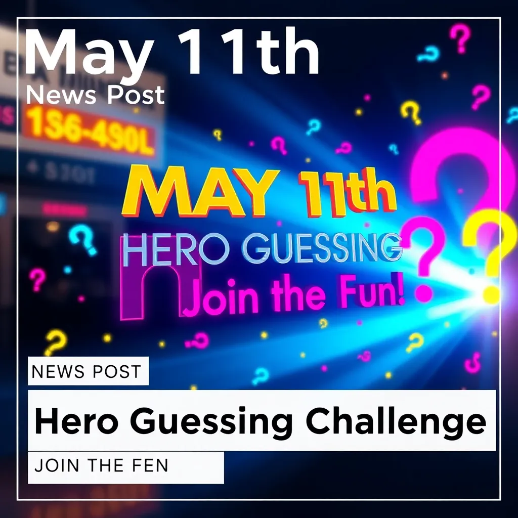 May 11th Hero Guessing Challenge: Join the Fun! : LevelUpTalk