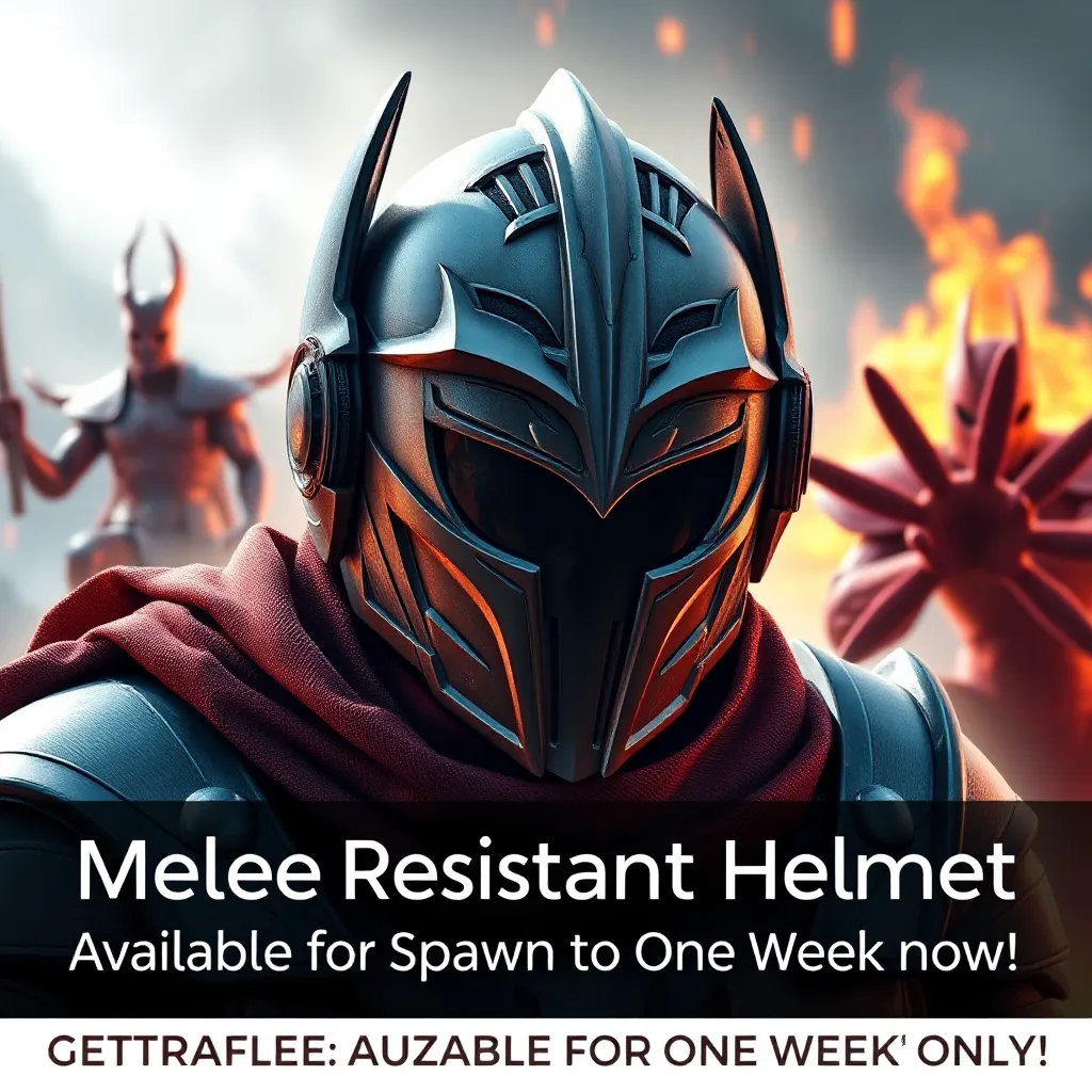Melee Resistance Helmet Available for One Week Only! : LevelUpTalk