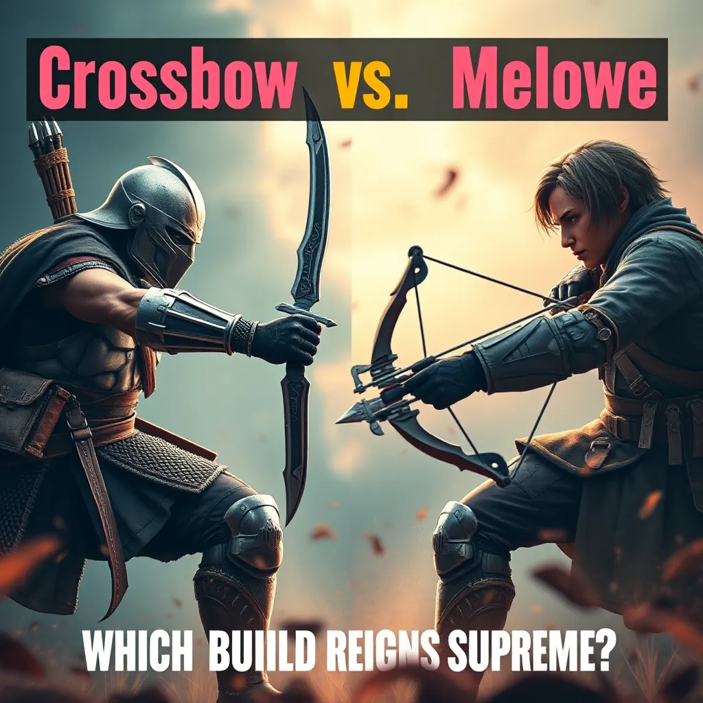 Crossbow vs Melee: Which Build Reigns Supreme? : LevelUpTalk