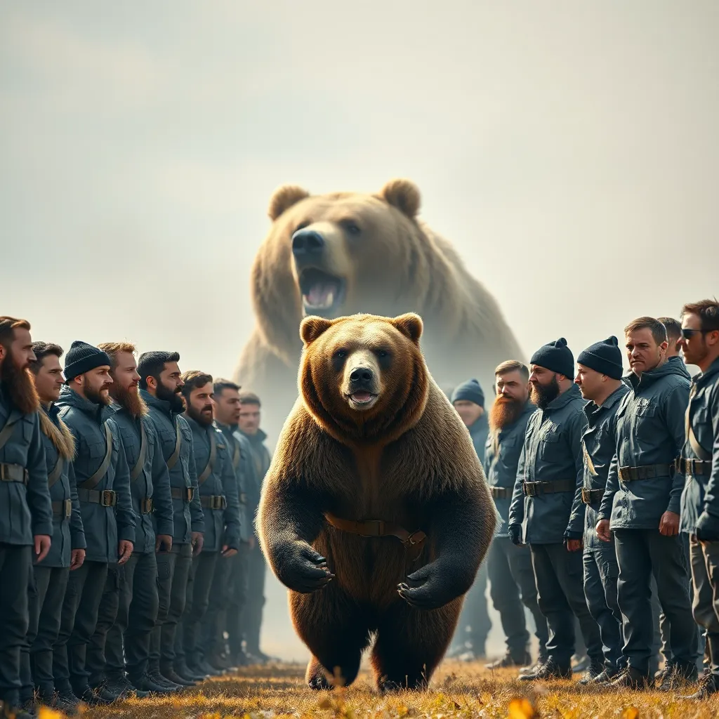 100 Men Challenge a Bear in Epic Showdown : LevelUpTalk