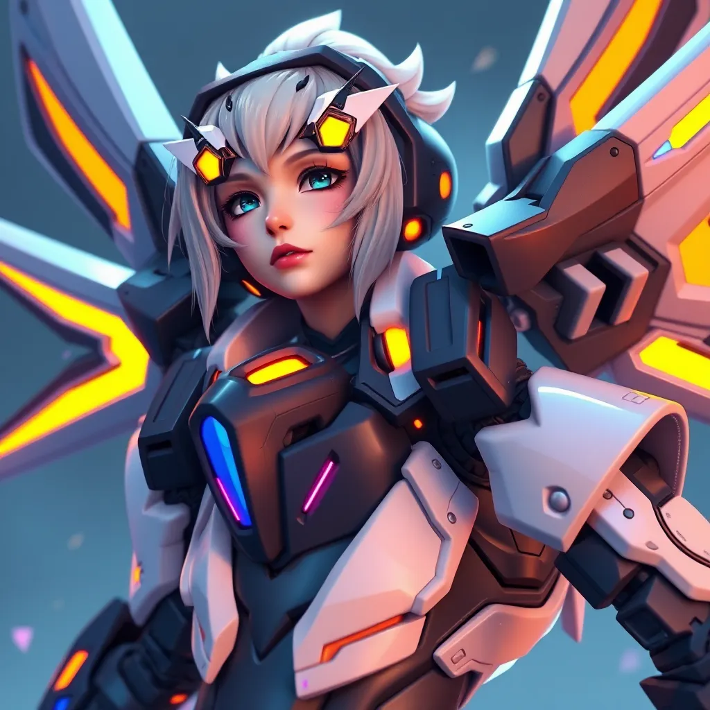 Mercy’s New Mythic Skin Falls Short in Gundam Intro : LevelUpTalk