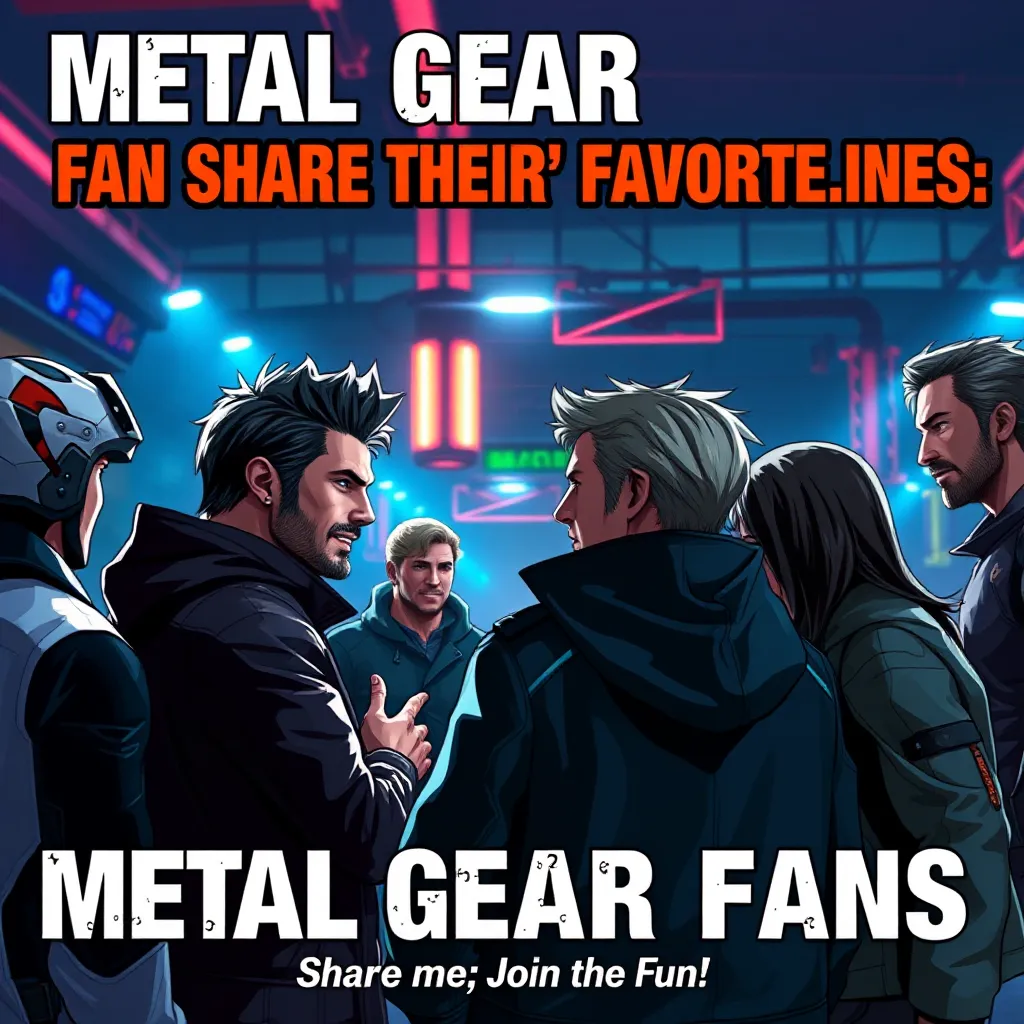Metal Gear Fans Share Their Favorite Lines: Join the Fun! : LevelUpTalk
