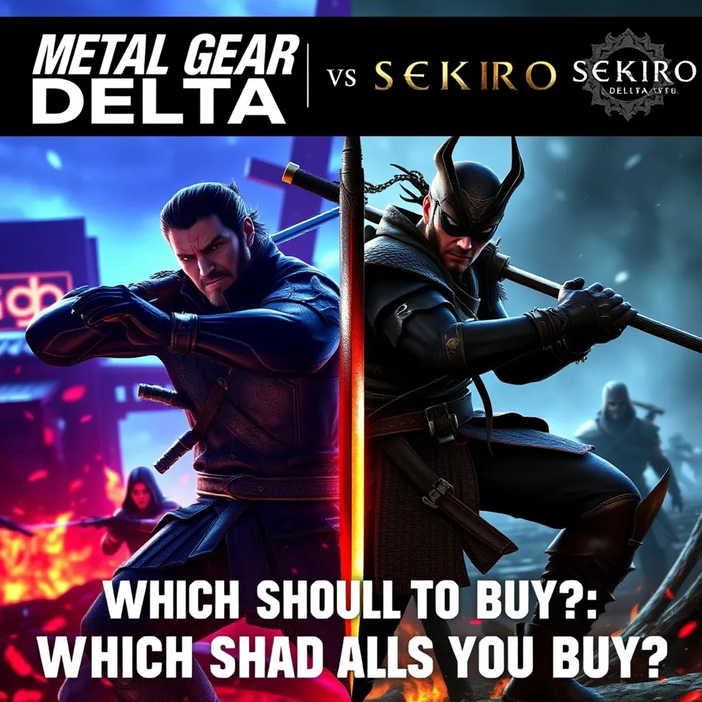 Metal Gear Solid Delta vs Sekiro: Which Should You Buy? : LevelUpTalk