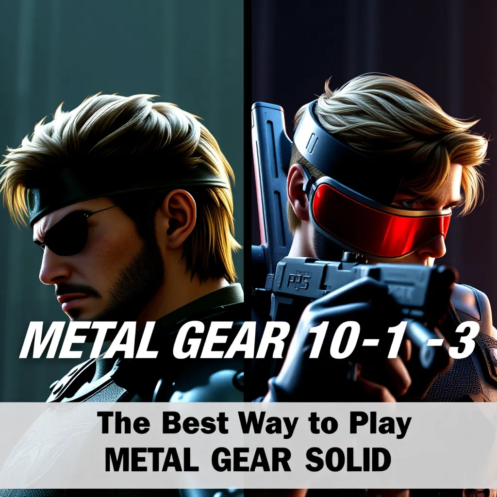 Choosing the Best Way to Play Metal Gear Solid 1-3 : LevelUpTalk