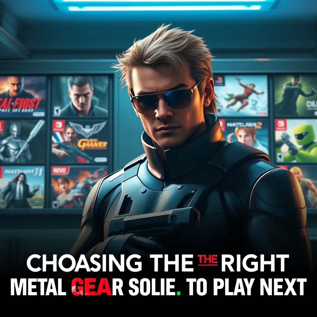 Choosing the Right Metal Gear Solid Game to Play Next : LevelUpTalk