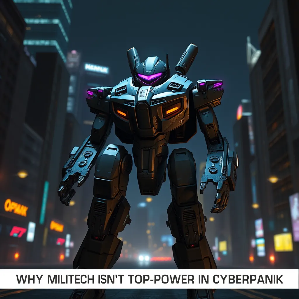 Why Militech Isn't the Top Power in Cyberpunk 2077 : LevelUpTalk