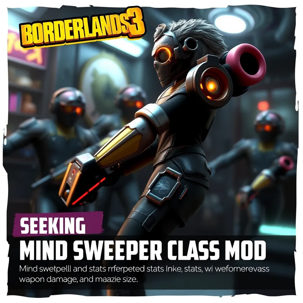 Seeking Mind Sweeper Class Mod for Moze in BL3 : LevelUpTalk