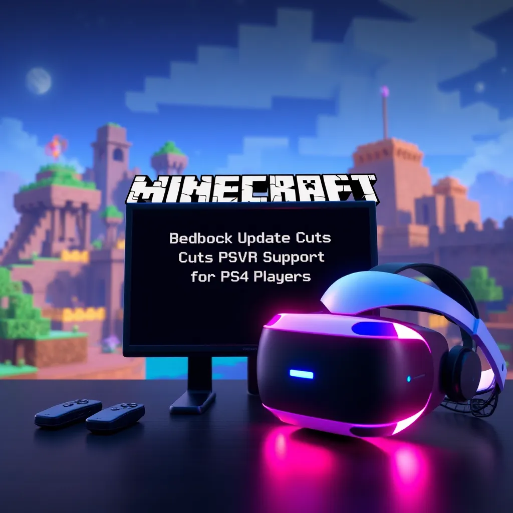 Minecraft Bedrock Update Cuts PSVR Support for PS4 Players : LevelUpTalk