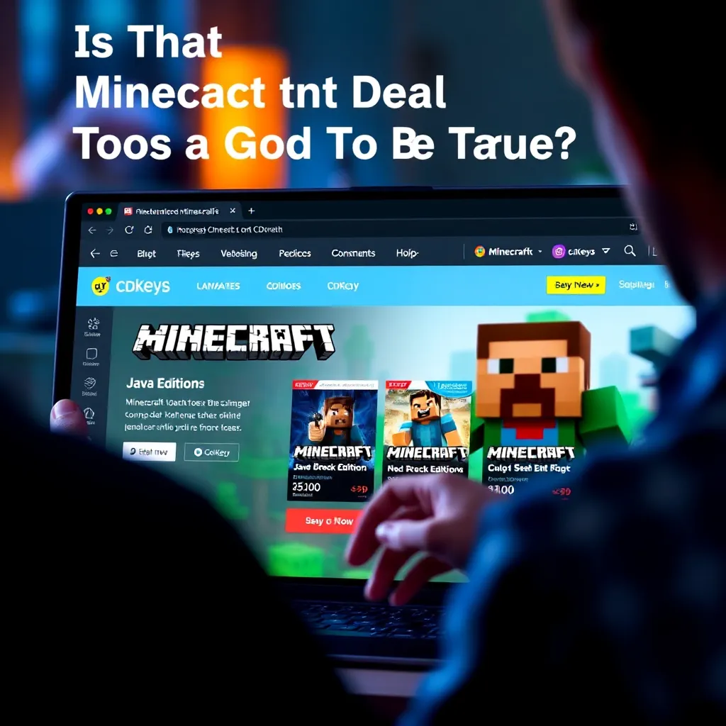 Is That Minecraft Deal on CDKeys Too Good to Be True? : LevelUpTalk