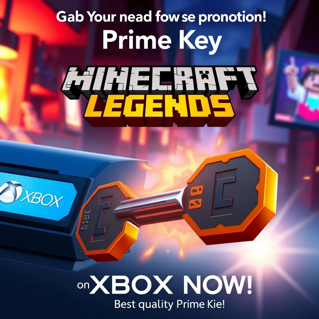 Grab Your Prime Key for Minecraft Legends on XBOX Now! : LevelUpTalk
