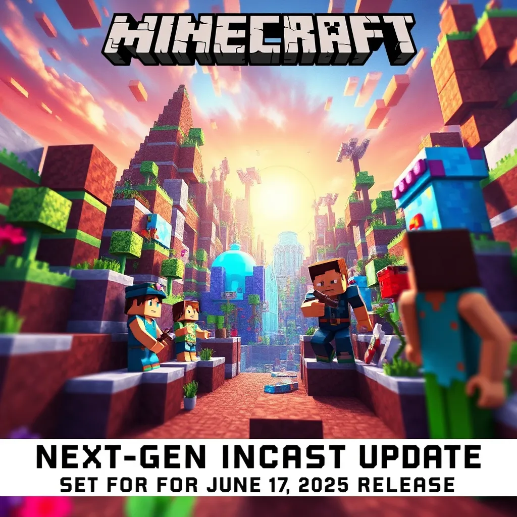 Next-Gen Minecraft Update Set for June 17, 2025 Release : LevelUpTalk