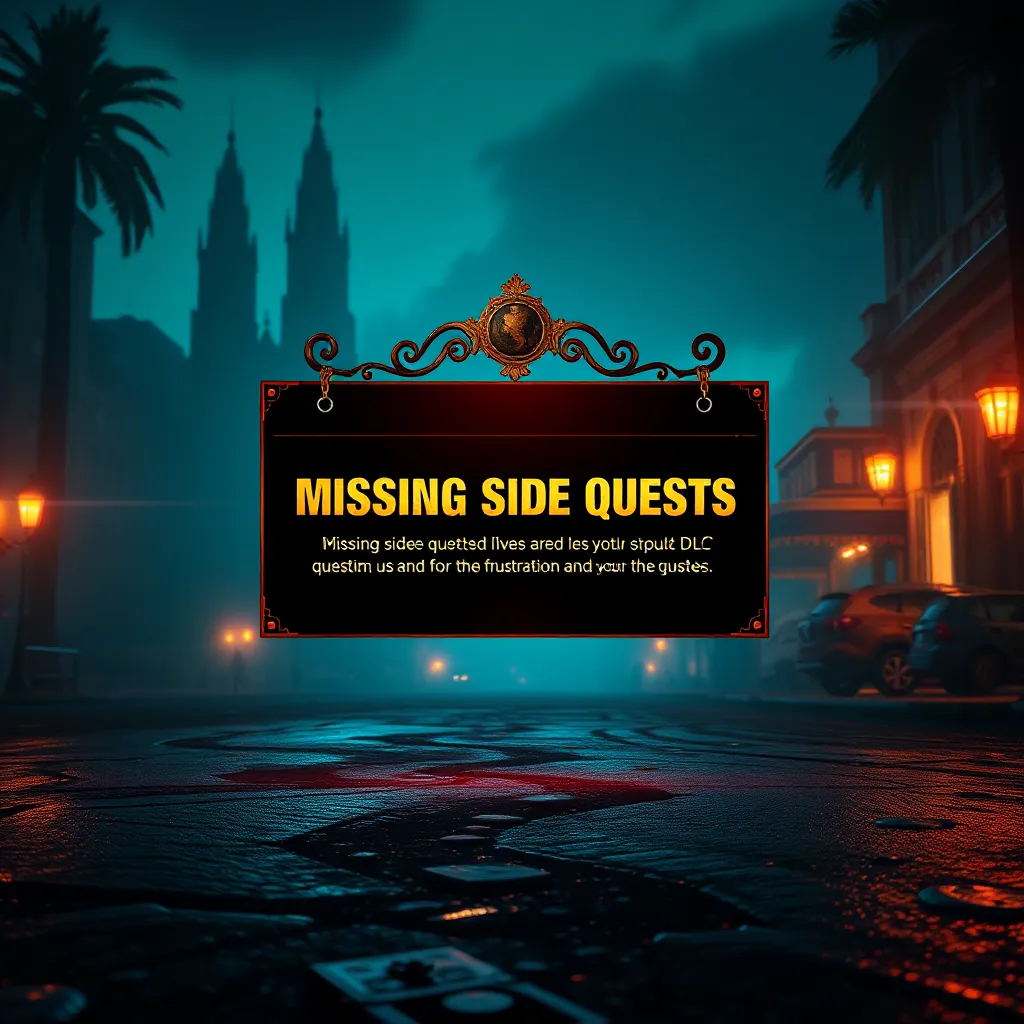 Missing Side Quests? Players Report DLC Mission Issues : LevelUpTalk